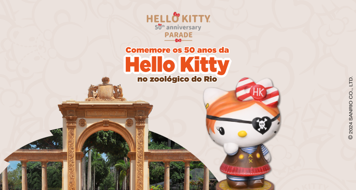 BioParque do Rio recebe pela primeira vez a Hello Kitty Parade 2024